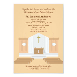 Pastor Invitations | Zazzle