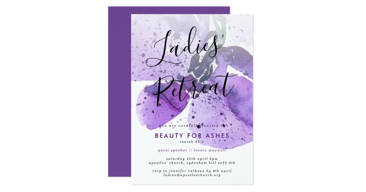 Church Ladies Retreat/Conference/Event Invitation | Zazzle.com