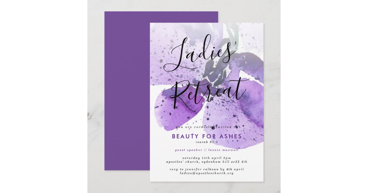Church Ladies Retreat/Conference/Event Invitation | Zazzle