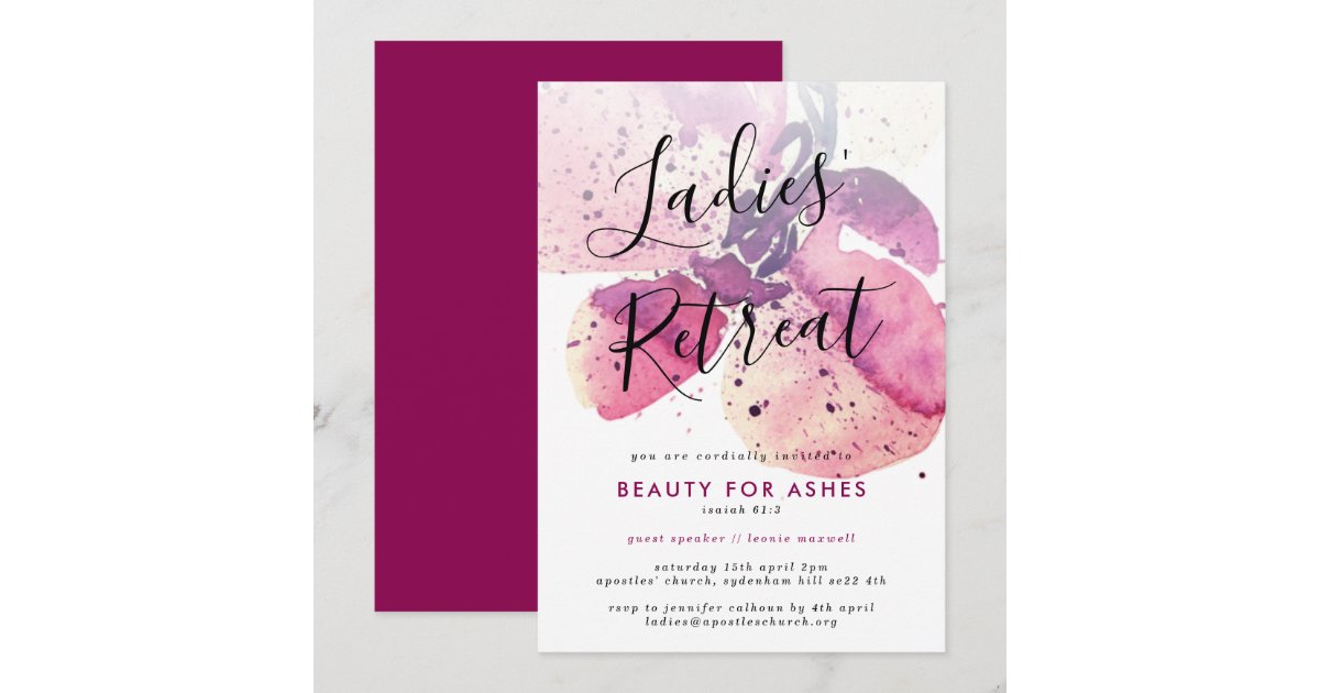 Church Ladies Retreat/Conference/Event Invitation | Zazzle