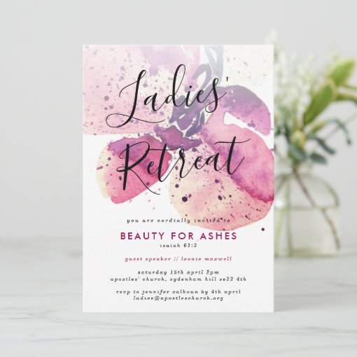 Church Ladies Retreat/Conference/Event Invitation | Zazzle
