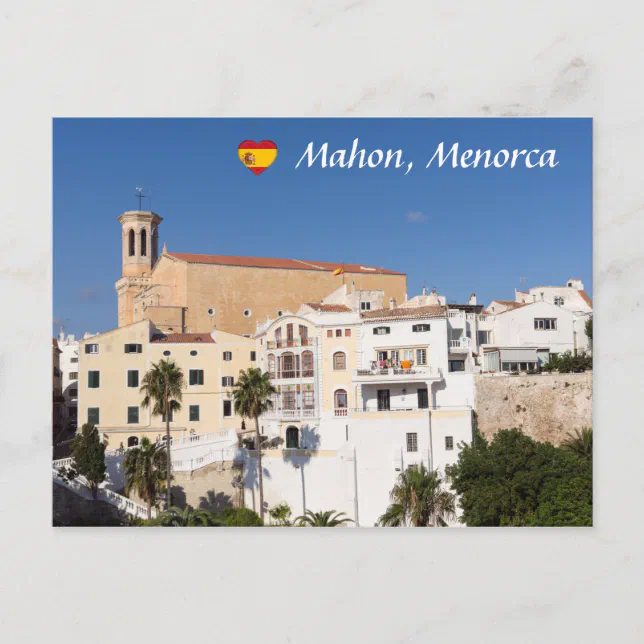 Church of Santa Maria - Mahon, Menorca, Spain Postcard | Zazzle