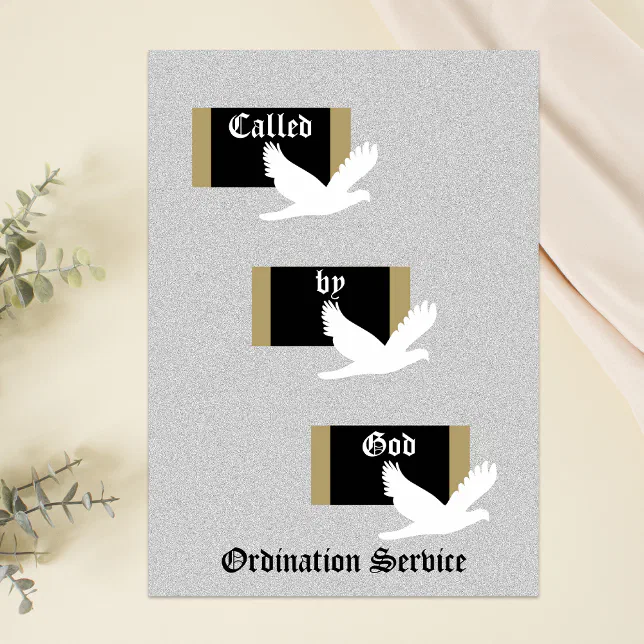 Church Ordination Invitation Called by God | Zazzle
