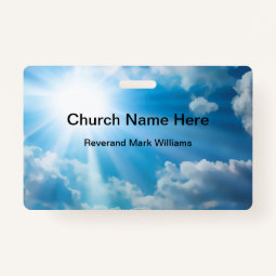 Church Pastor And Clergy Faith Name Badge | Zazzle