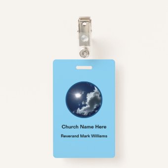 Church Pastor Clergy Faith Name Badges | Zazzle