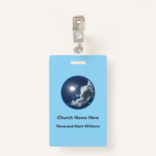 Church Pastor Clergy Faith Name Badges | Zazzle