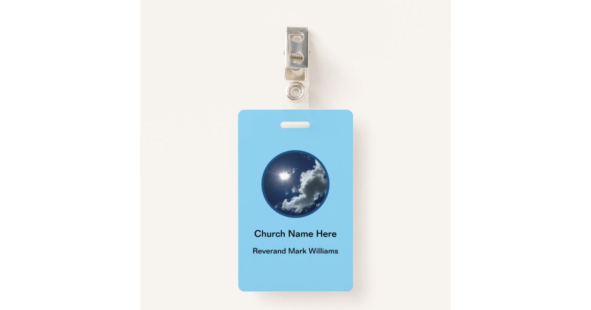 Church Pastor Clergy Faith Name Badges | Zazzle
