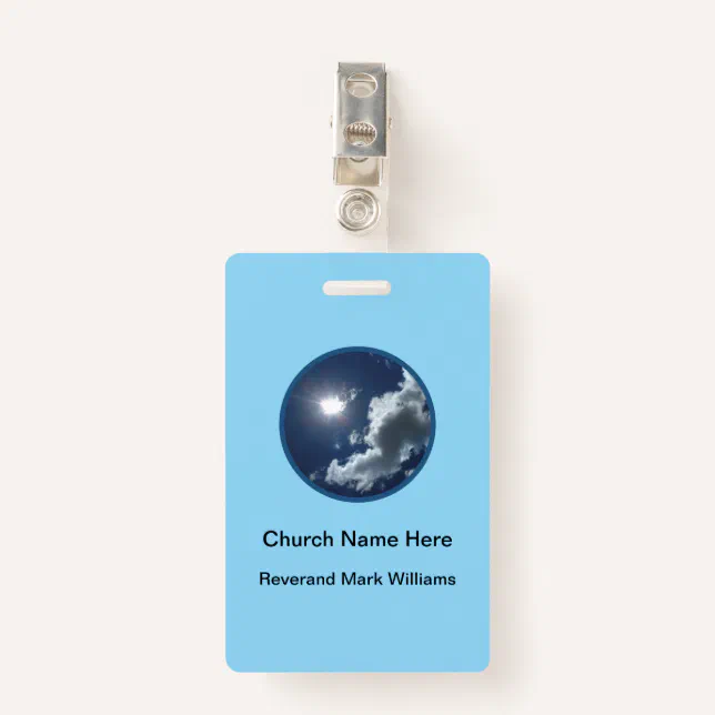 Church Pastor Clergy Faith Name Badges | Zazzle