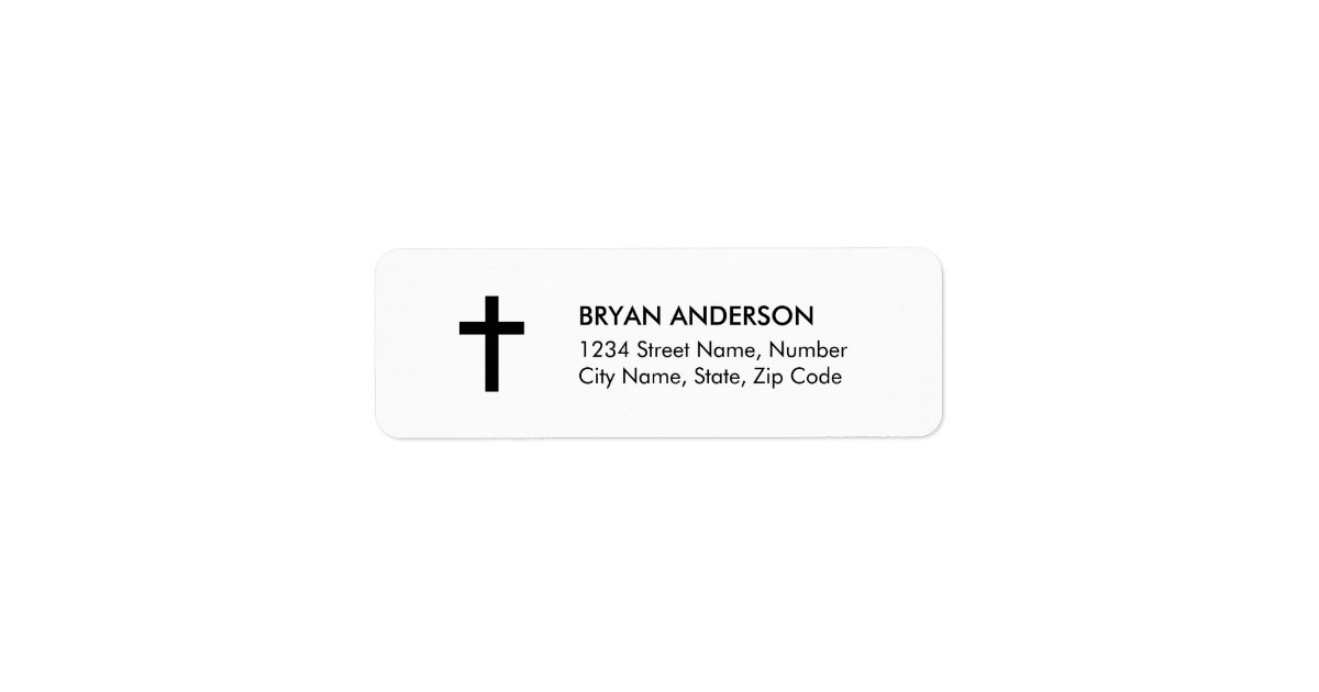 Church Pastor Return Address Label | Zazzle