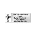 Church Pastor Silver Cross Business Self-inking Stamp | Zazzle