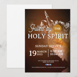Church Sunday Service Customizable Flyer Design Invitation | Zazzle