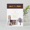 Church Winter Religious Ceremony Save The Date Foil Invitation | Zazzle