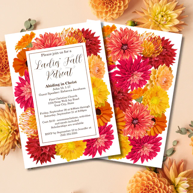 Church Women's Retreat Conference or Event Invitation | Zazzle