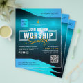 Church Worship Sunday Marketing Advertisement Flyer | Zazzle