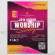 Church Worship Sunday Marketing Advertisement Flyer | Zazzle