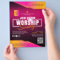 Church Worship Sunday Marketing Advertisement Flyer | Zazzle