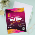 Church Worship Sunday Marketing Advertisement Flyer | Zazzle