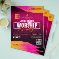 Church Worship Sunday Marketing Advertisement Flyer | Zazzle