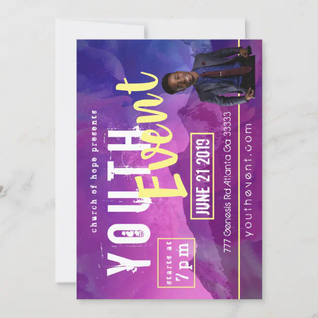 Church Youth Event Invitation | Zazzle