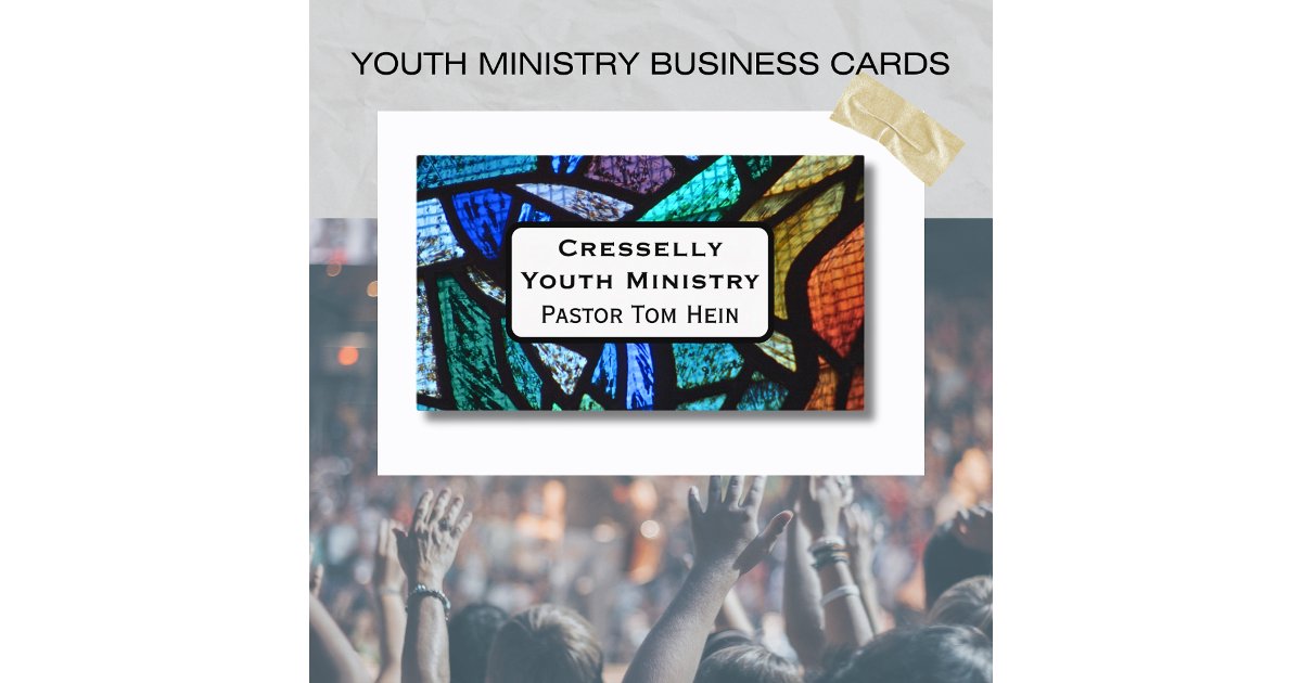 CHURCH Youth Pastor Ministry Program Business Card | Zazzle