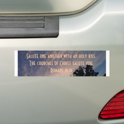 Churches of Christ salute you Bumper Sticker | Zazzle