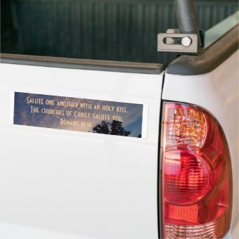 Churches of Christ salute you Bumper Sticker | Zazzle