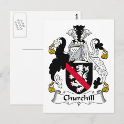 Churchill Family Crest Postcard | Zazzle