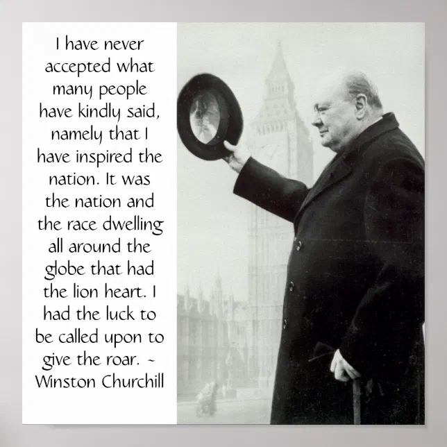 Churchill Poster | Zazzle