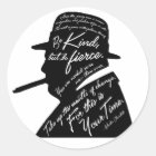 Winston Churchill Classic Round Sticker | Zazzle.com