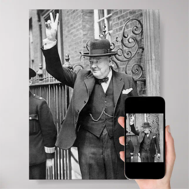 Churchill V sign Poster | Zazzle