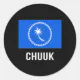 Chuuk Flag Chuukese Classic Round Sticker | Zazzle