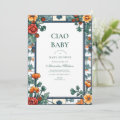 Ciao Baby Italy Inspired Baby Shower Invitation | Zazzle