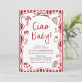Ciao Baby Whimsical Italian Pizza Cute Baby Shower Invitation | Zazzle