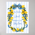 Ciao bambino Italian baby shower welcome sign | Zazzle