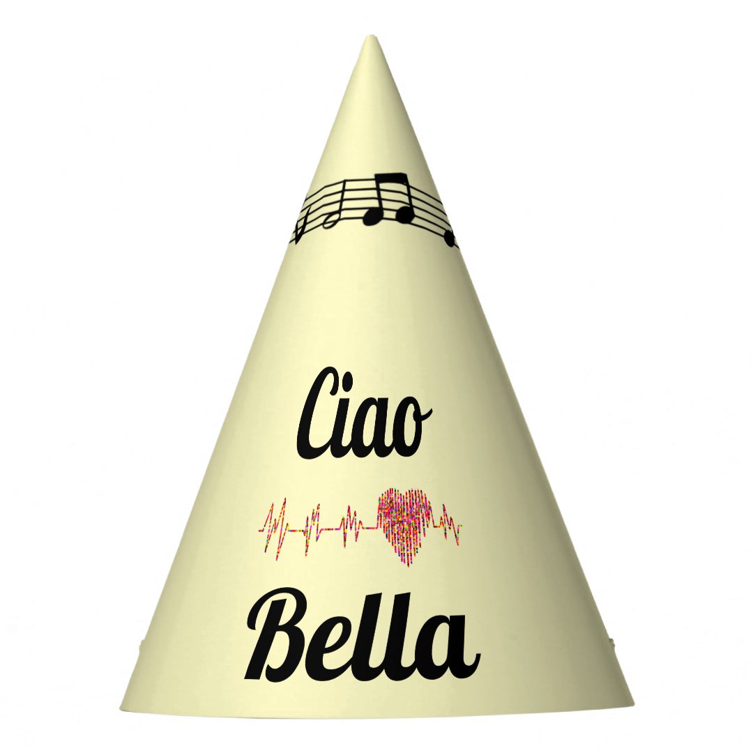 Ciao Bella Party Hat | Zazzle