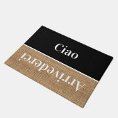 Ciao - greetings in Italian no4 Doormat | Zazzle
