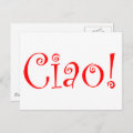 ciao postcard | Zazzle