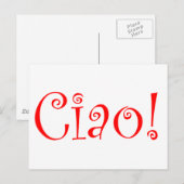 ciao postcard | Zazzle