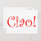 ciao postcard | Zazzle