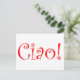 ciao postcard | Zazzle