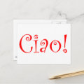 ciao postcard | Zazzle