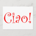 ciao postcard | Zazzle