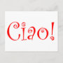 ciao postcard | Zazzle