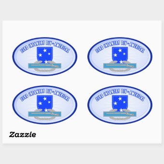 CIB 23 Inf Div (Americal) Oval Sticker | Zazzle