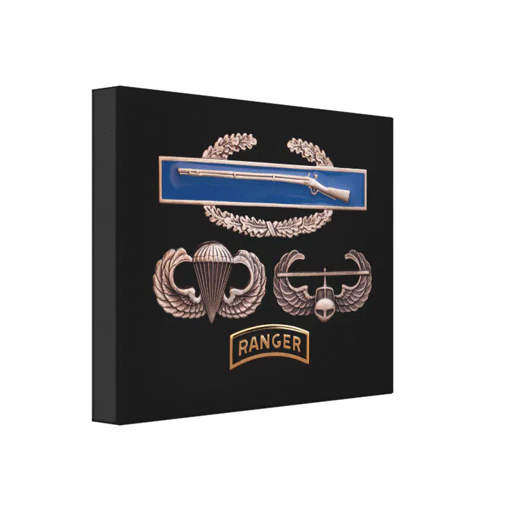 CIB Airborne Air Assault Ranger Canvas Print | Zazzle