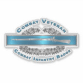 CIB Combat Veteran-Combat Infantryman Badge Sticker | Zazzle