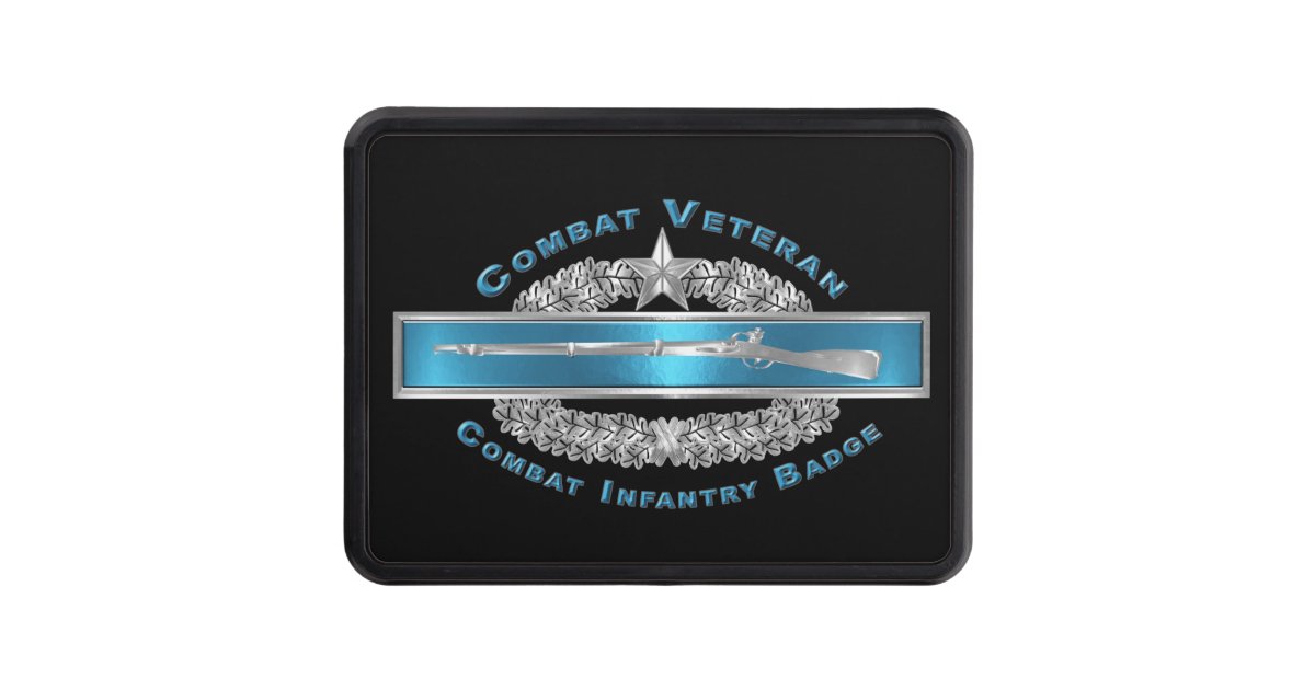 CIB Star Combat Veteran-Combat Infantryman Badge Hitch Cover | Zazzle