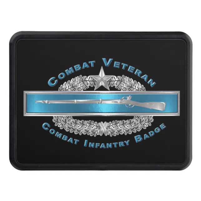 CIB Star Combat Veteran-Combat Infantryman Badge Hitch Cover | Zazzle