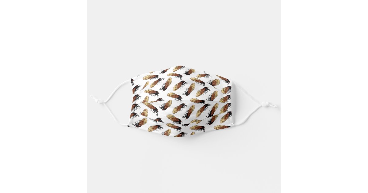 Cicada Emergence in the Middle of a Pandemic Adult Cloth Face Mask | Zazzle