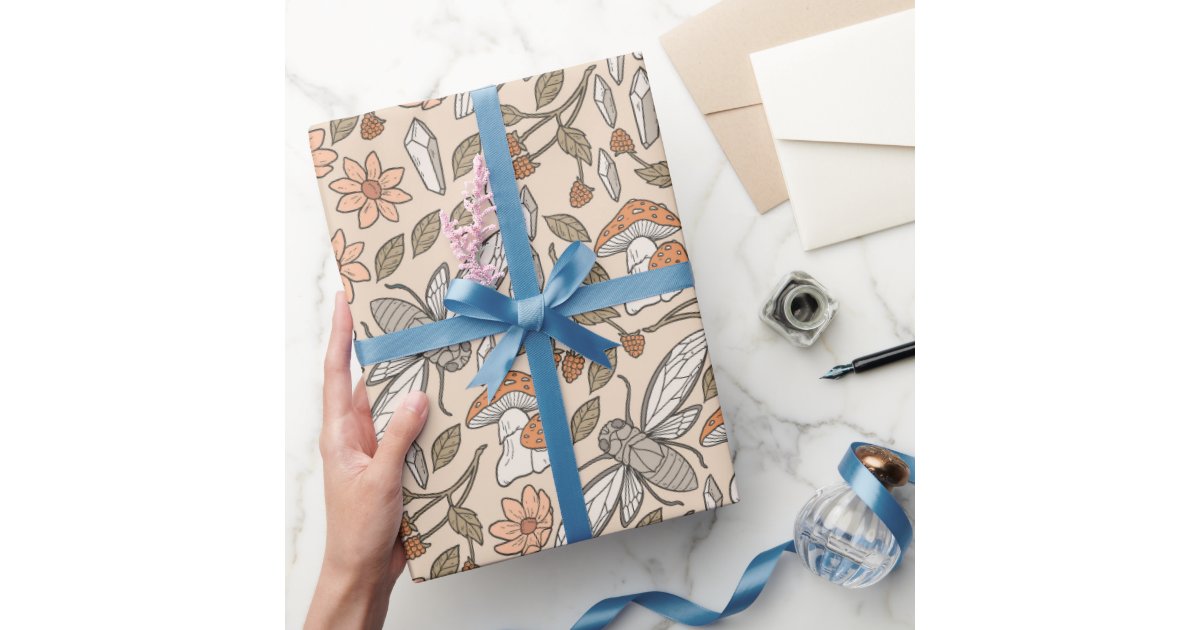 Cicada in the Forest Wrapping Paper | Zazzle